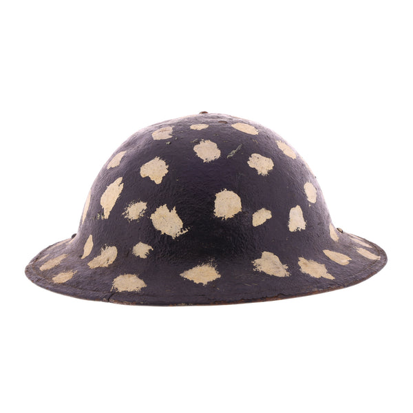 Pre-WWII U.S. M1917A1 "Kelly" Helmet with Black & White Camouflage Pai ...