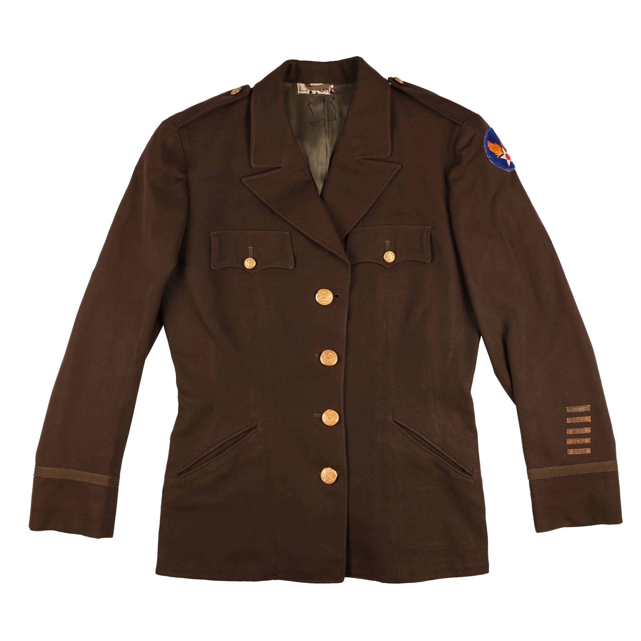 WWII USAAF Women's Army Corps (WAC) Officer's Chocolate Wool Service J ...