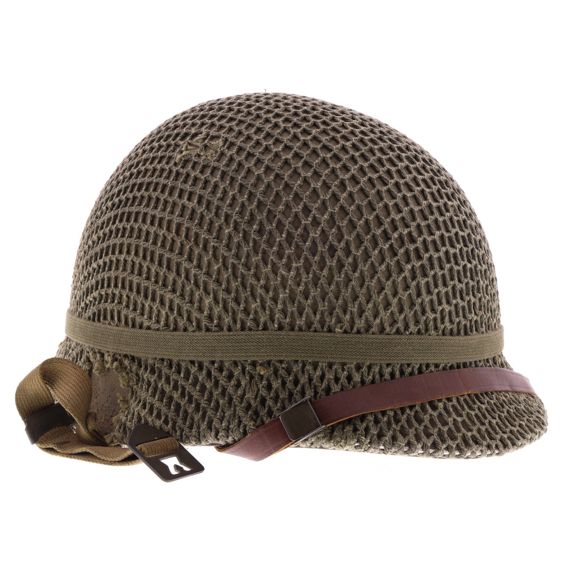 WWII U.S. "M44" Camouflage M-1 Helmet Net with Foliage Band – Gustafson's