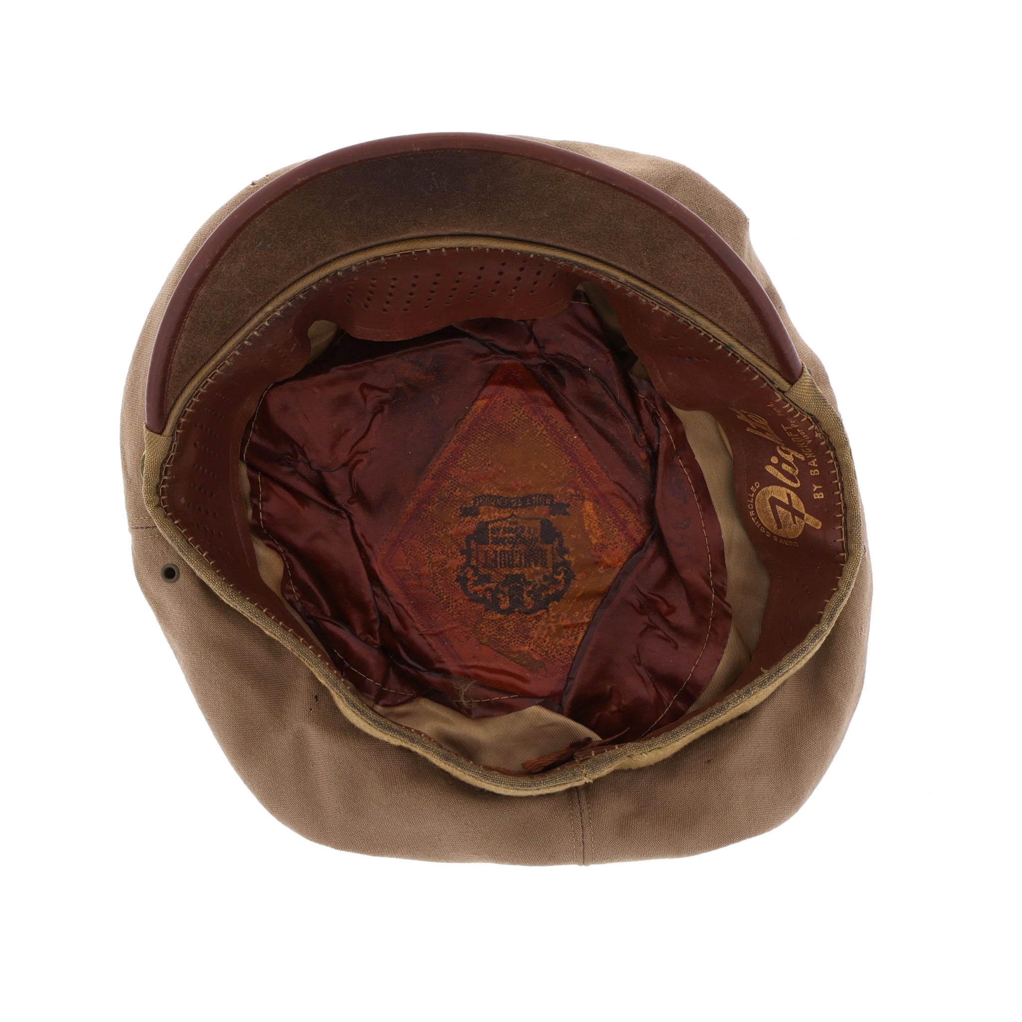 WWII USAAF Officer's Khaki "Flighter" Crusher Cap by Bancroft Cap Co ...