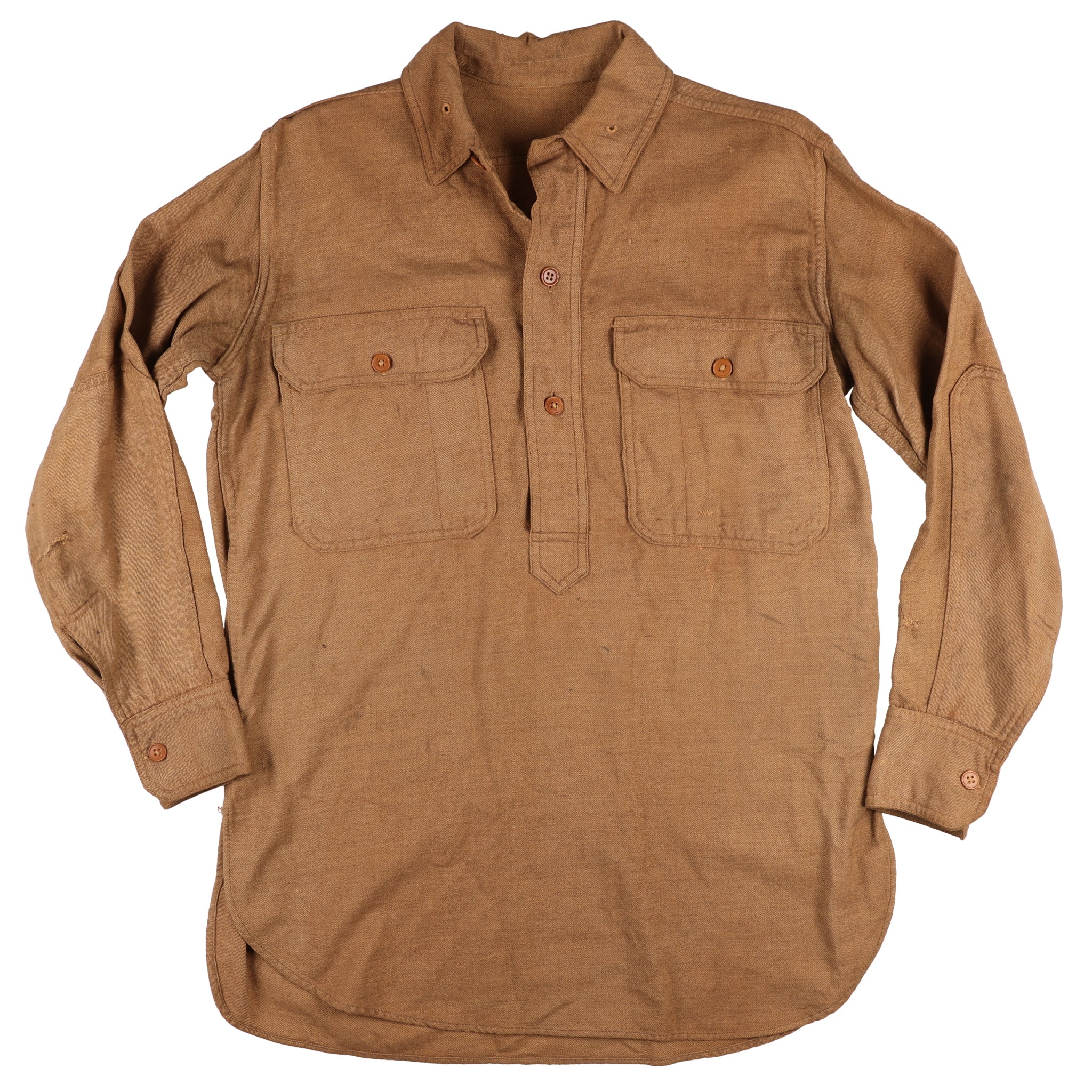 WWI U.S. Army Enlisted Man's Wool Service Shirt with Oblong Elbow Patc ...